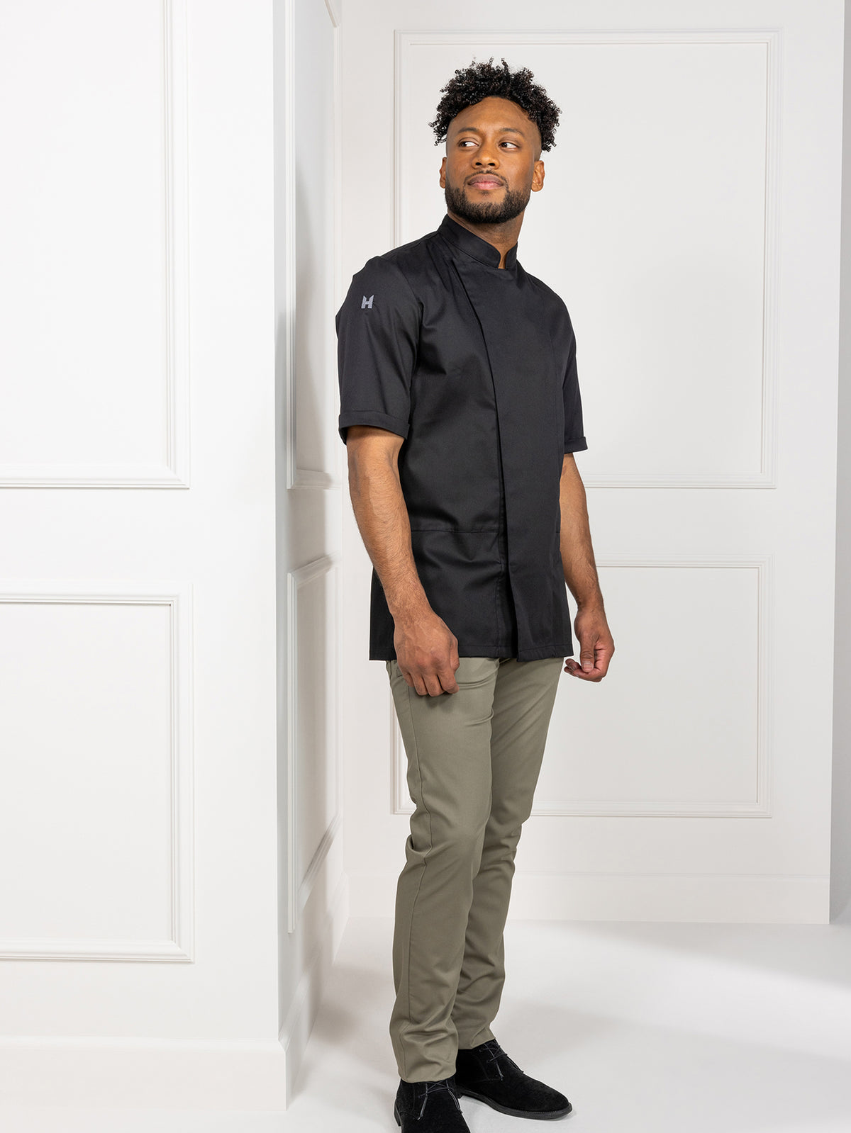 Chef Jacket Men | Melvin Black | Le Nouveau Chef